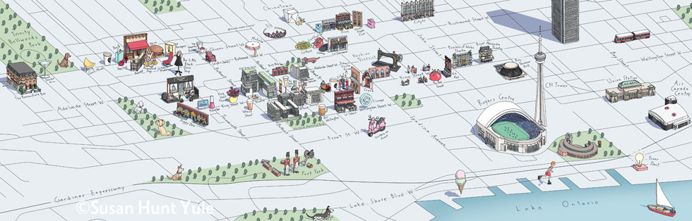 Susan Hunt Yule 650 King Toronto Map